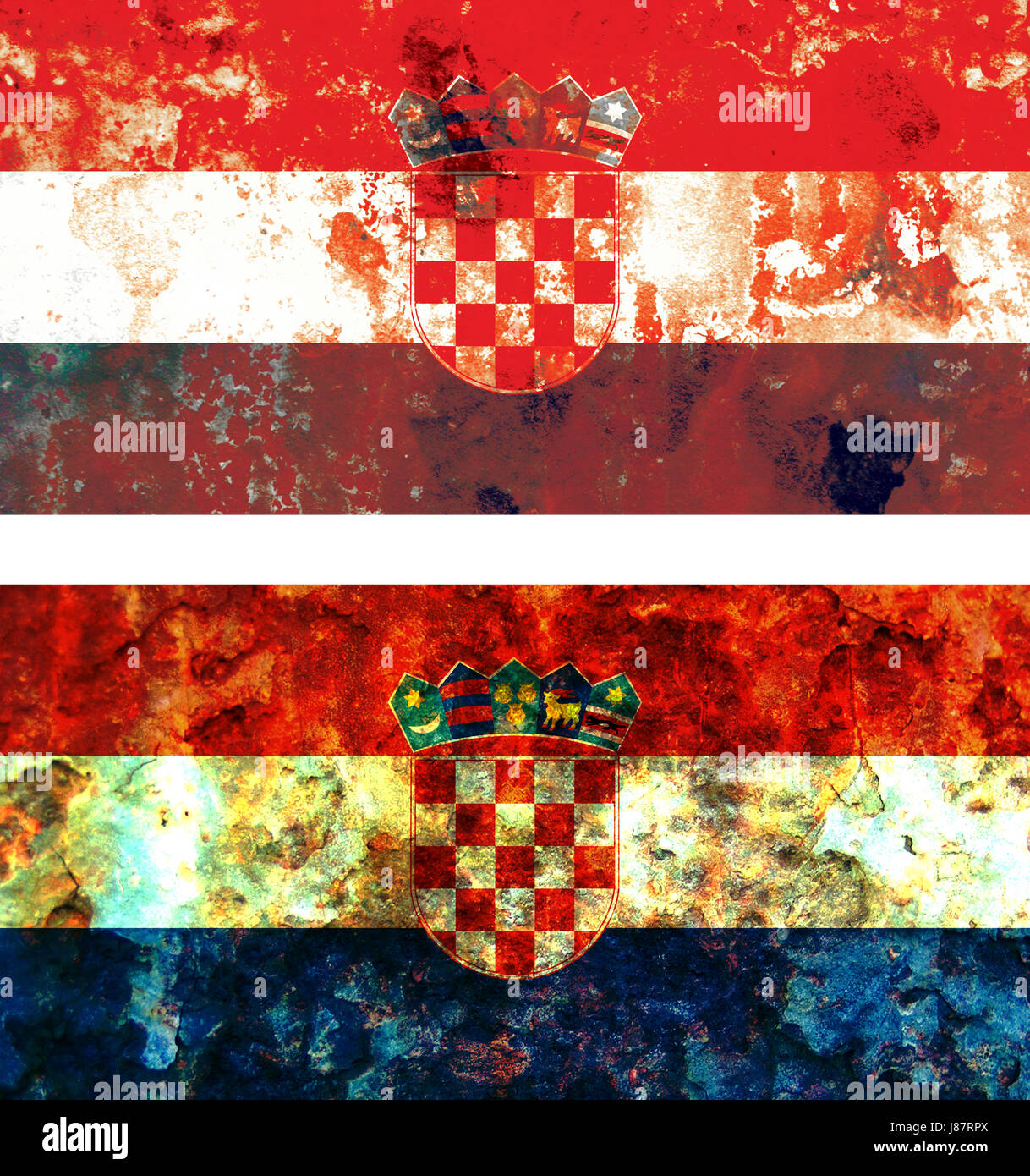 political, colour, conflict, europe, wall, flag, rust, paint, croatia ...