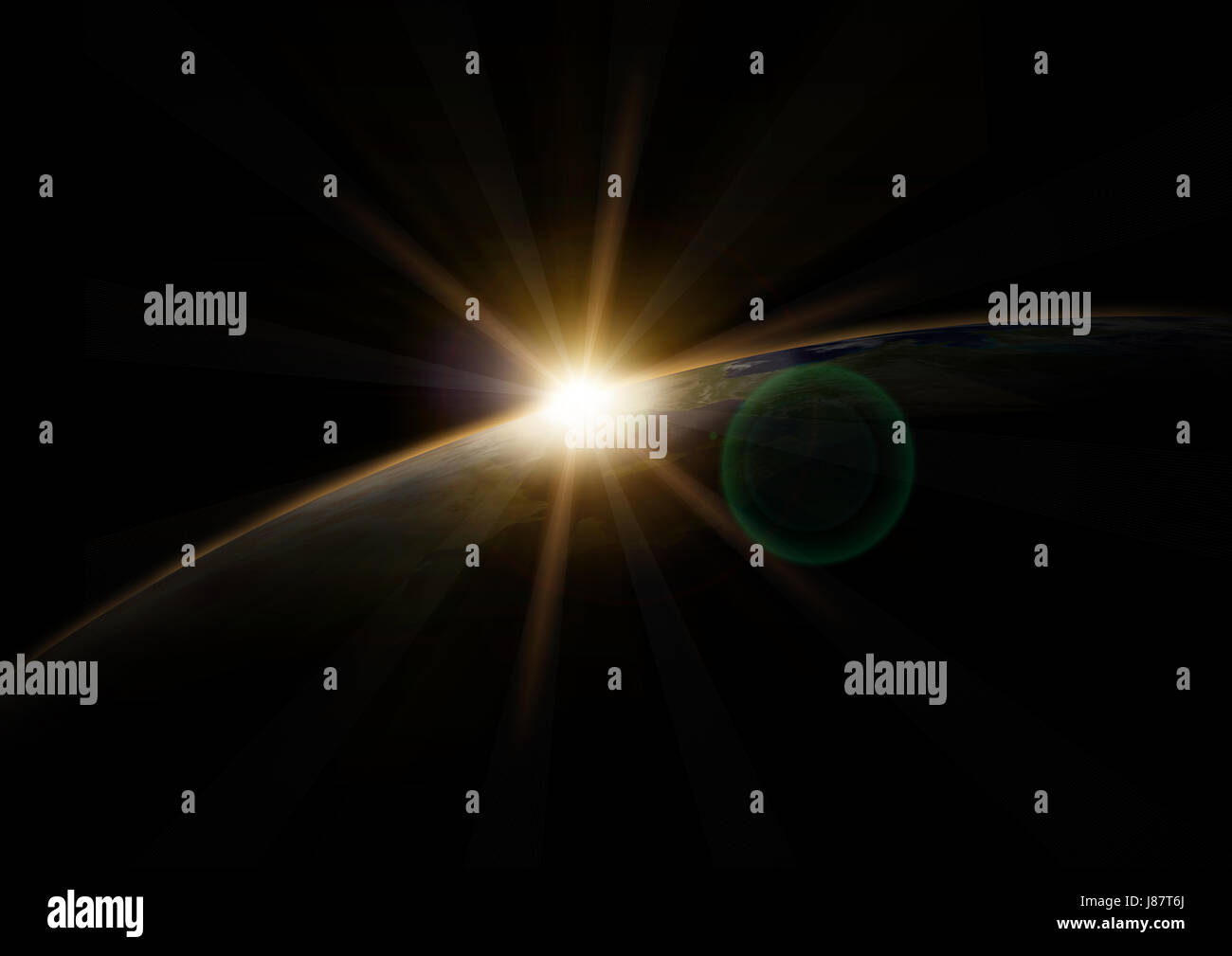 earth in the morning Stock Photo - Alamy