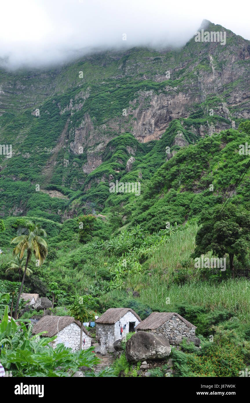 africa, archipelago, mountain, isle, island, africa, virgin forest ...