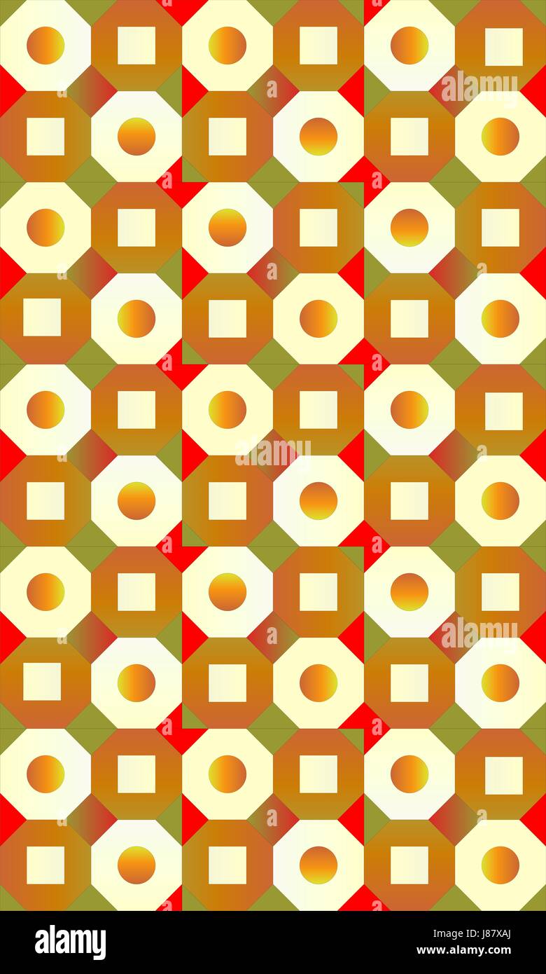 rhombus, circle, ornament, square, abstract, geometric, octagon ...