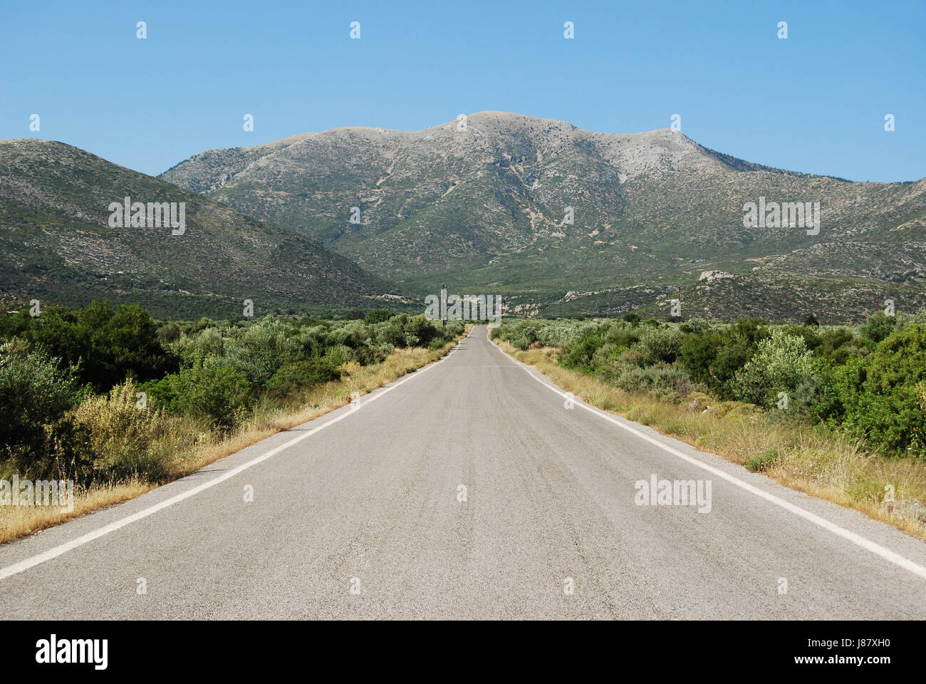 drive to the parnon mountains Stock Photo - Alamy