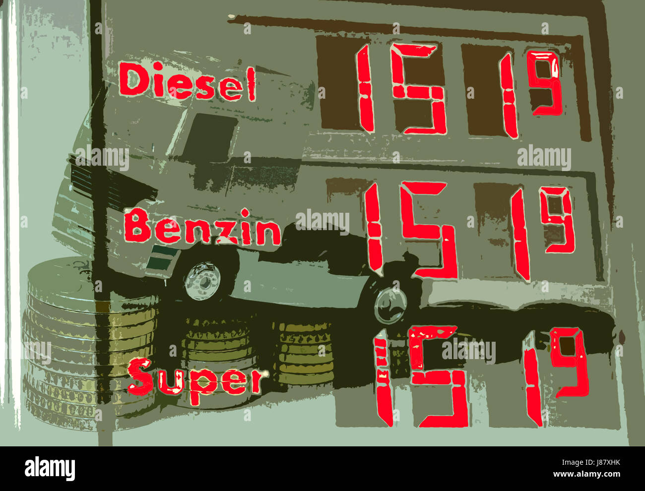 Spritpreisentwicklung hi-res stock photography and images - Alamy