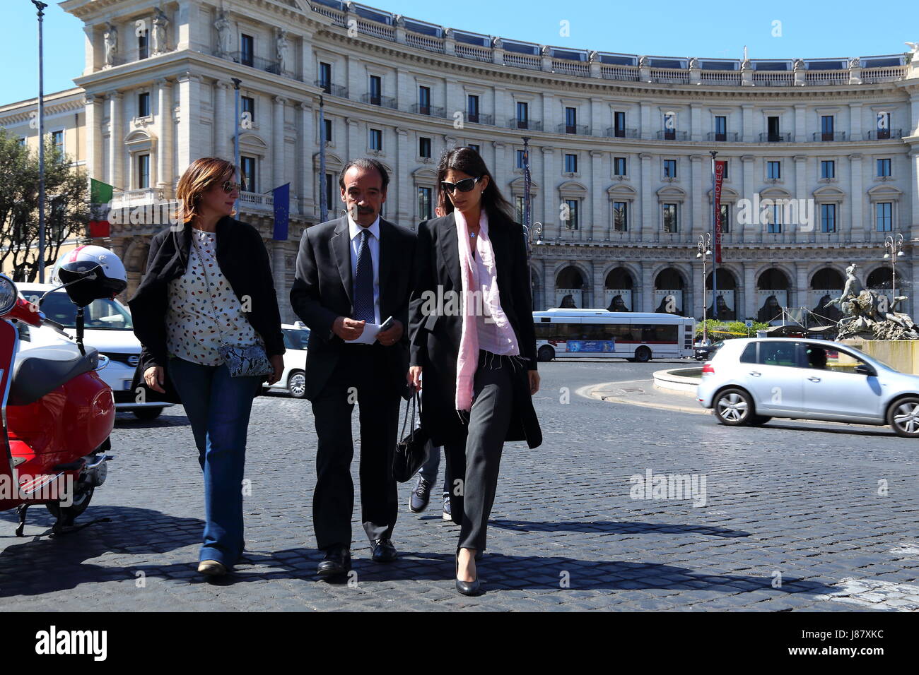 Roma, Italy. 27th May, 2017. Mayor of Rome Virginia Raggi Credit ...