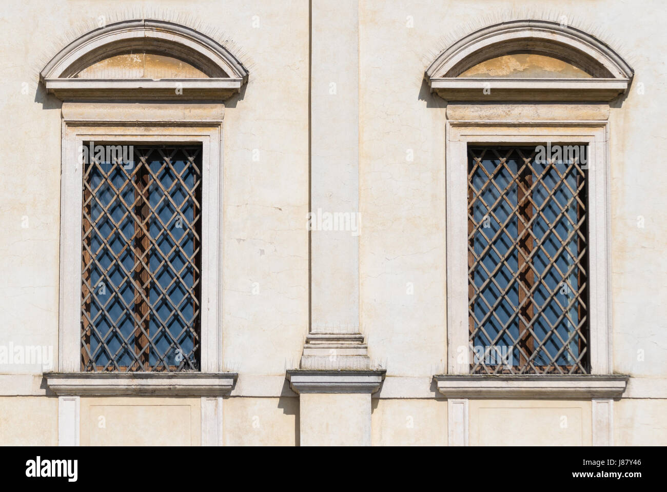 Grate of a window of an ancient monastery Stock Photo - Alamy