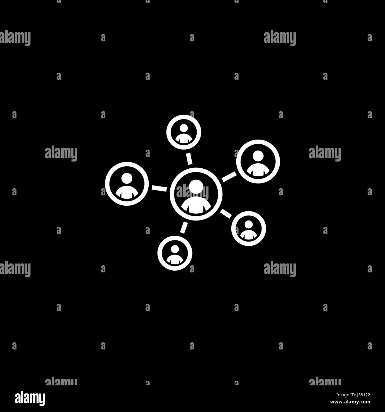 Staff Management Icon. Business Concept. Flat Design Stock Vector Image ...