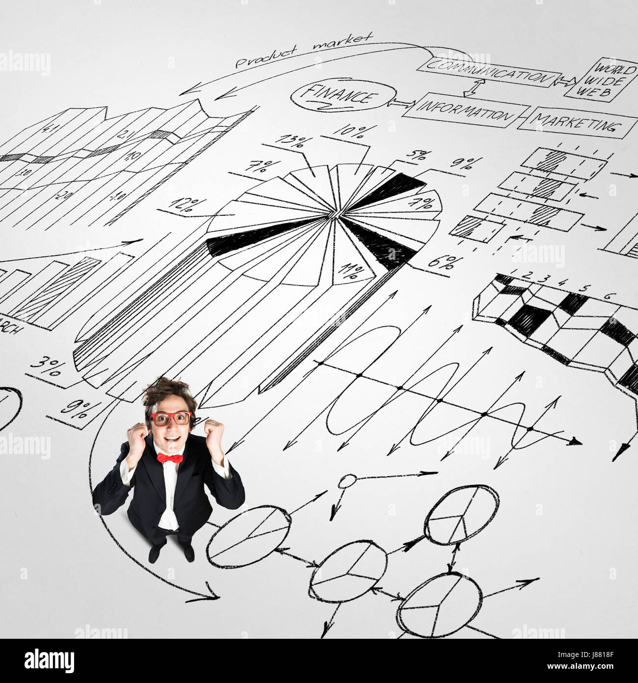 Funny man from top Stock Photo - Alamy