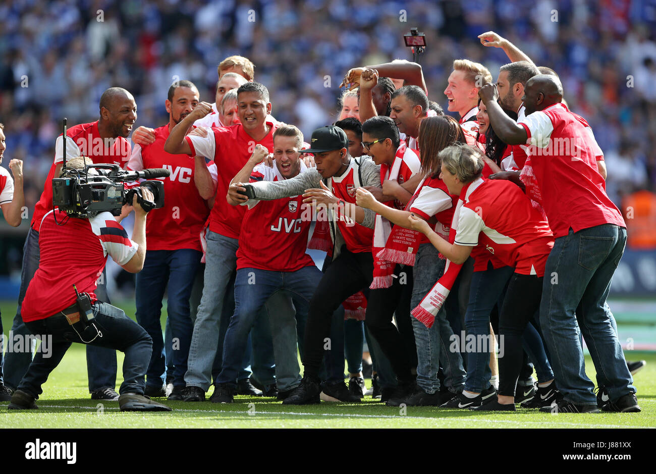 Pre match entertainment at wembley stadium hi-res stock photography and ...