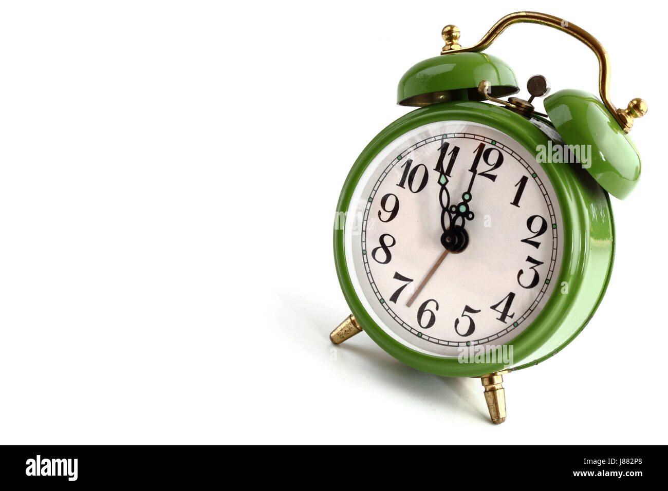 green clock 11:55 Stock Photo - Alamy