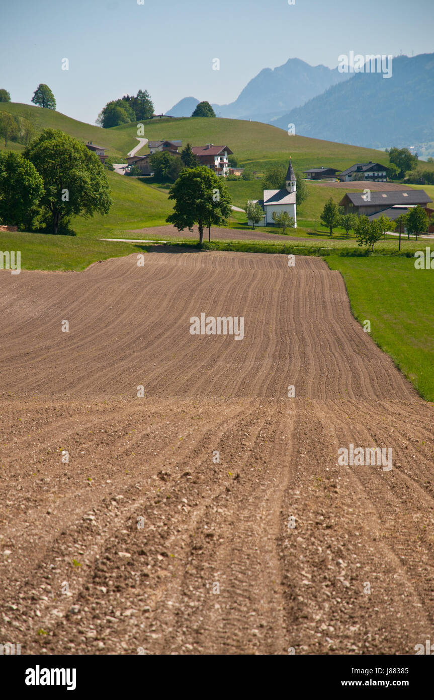 acker and chapel Stock Photo - Alamy