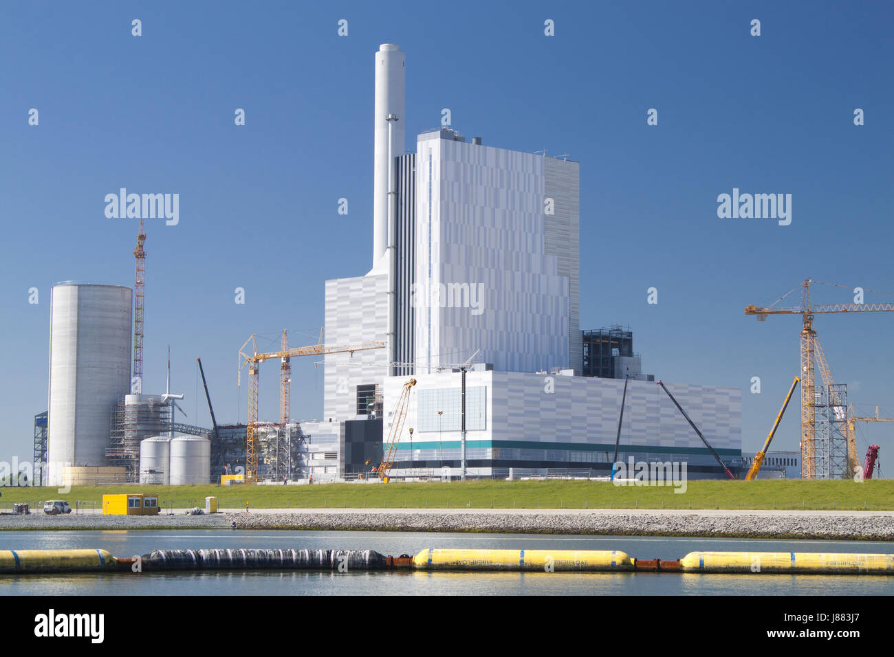 gdf suez energy power plant construction site Stock Photo - Alamy