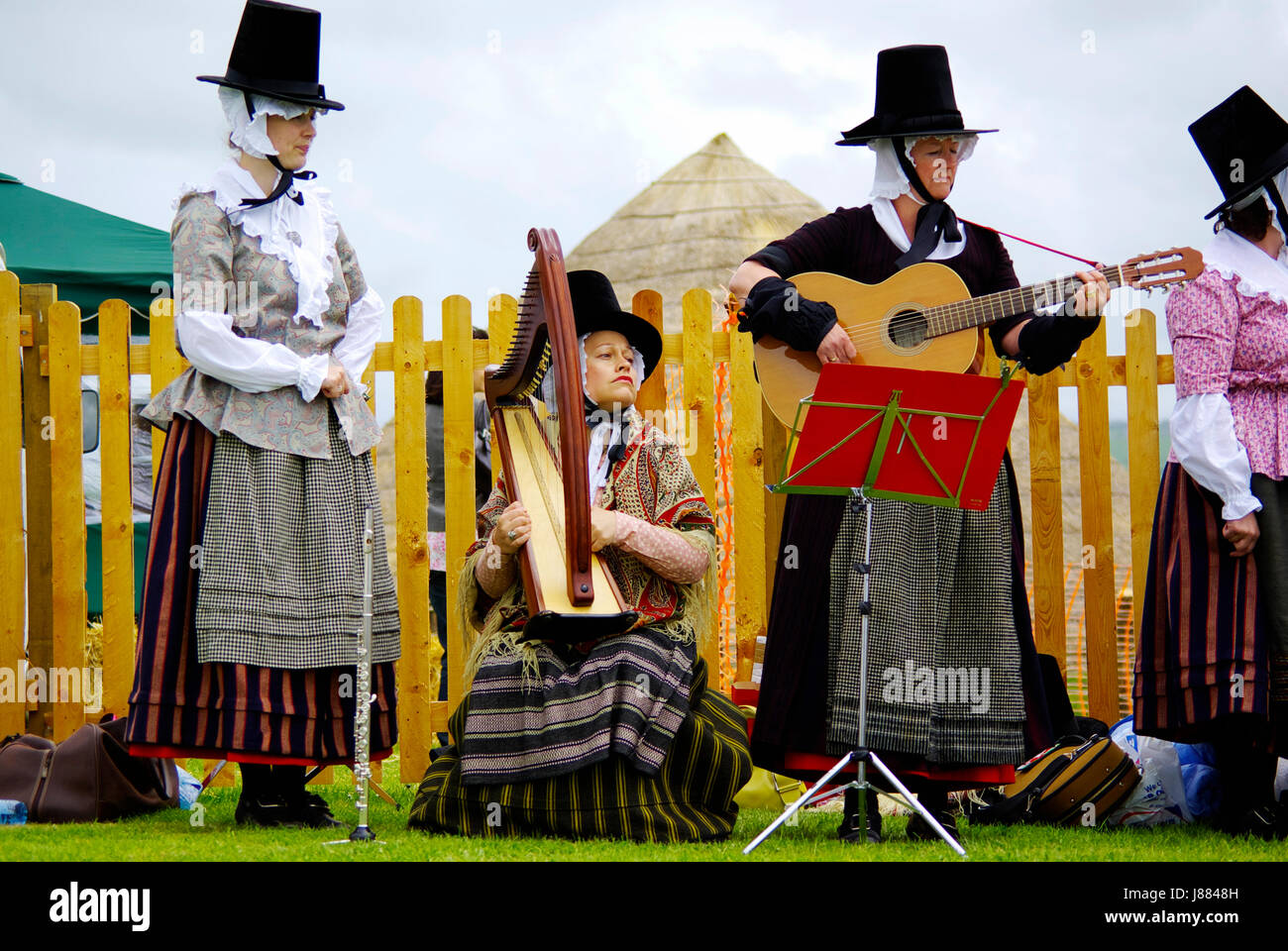 Traditional Welsh Group Stock Photo - Alamy