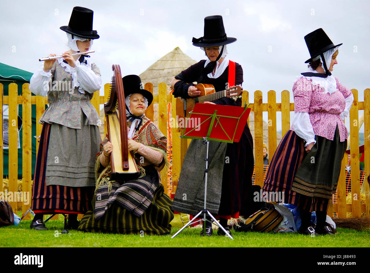 Traditional Welsh Group Stock Photo - Alamy