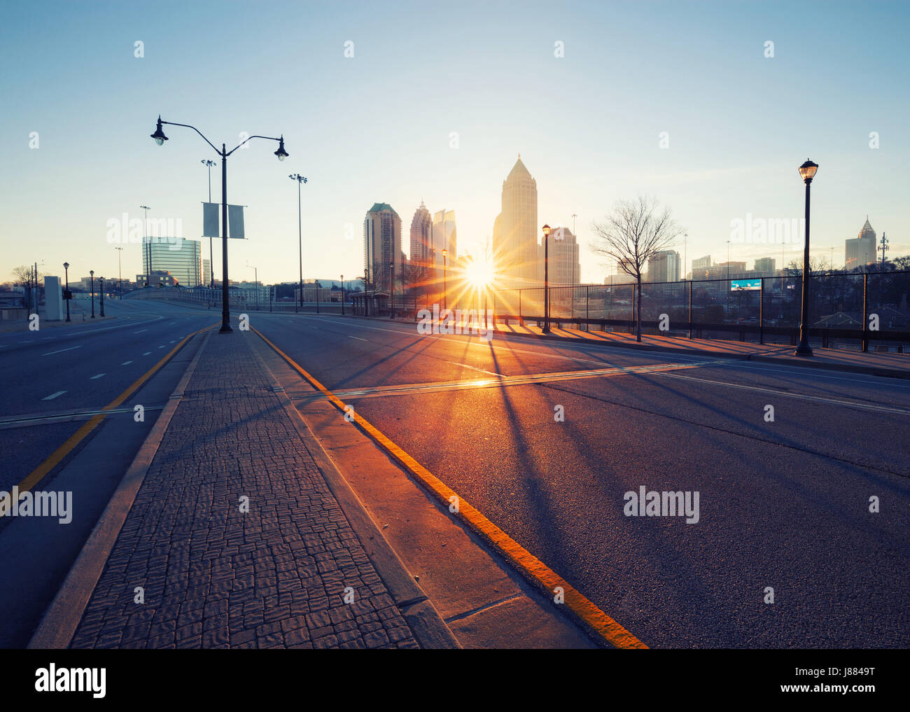 Atlanta street, Georgia, USA Stock Photo - Alamy