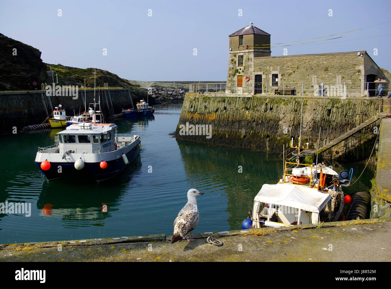 Amlwch Port, Anglesey, North Wales, United Kingdom Stock Photo - Alamy