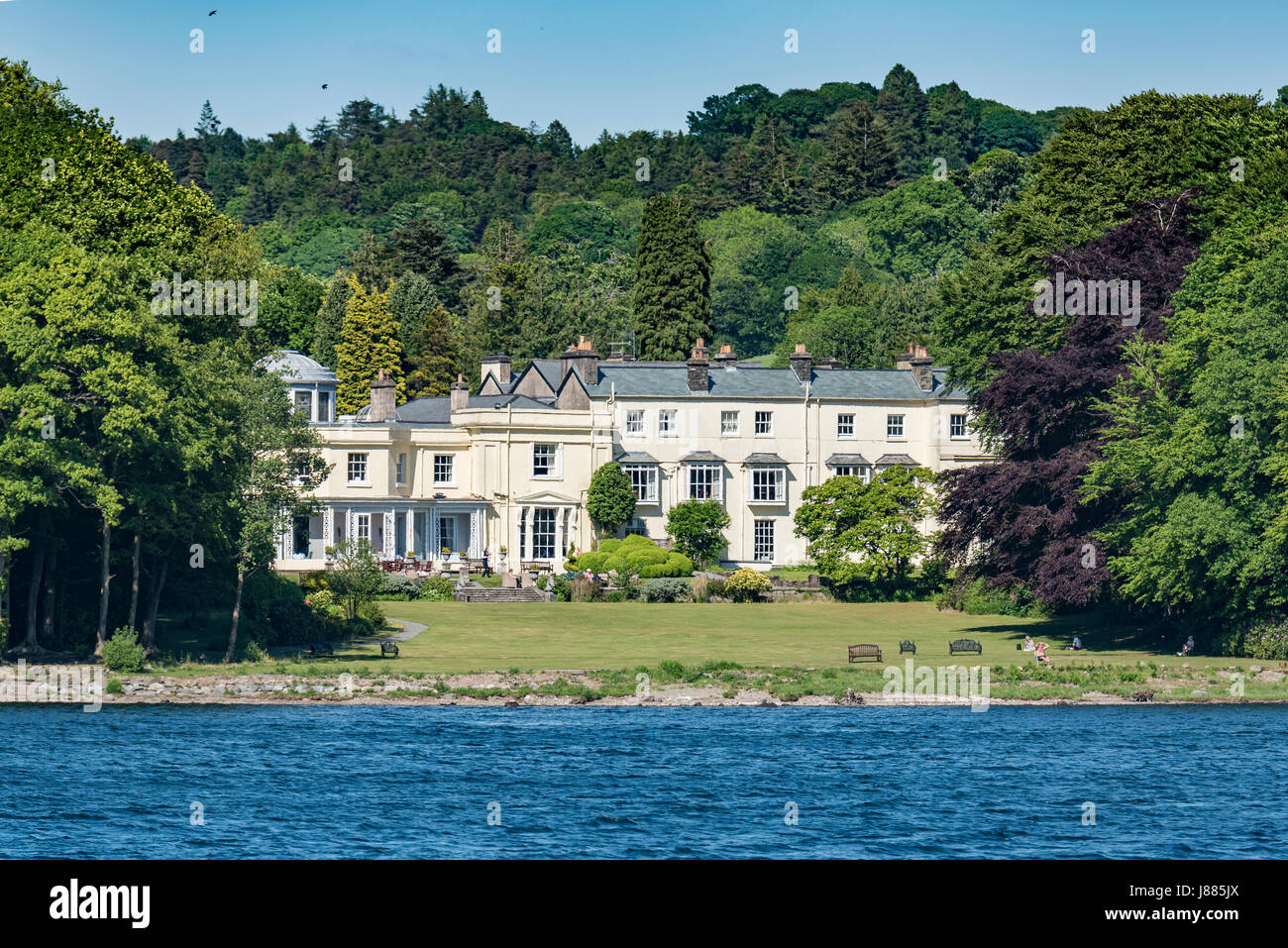 Lake district. Windermere Storrs Hall hotel Stock Photo - Alamy