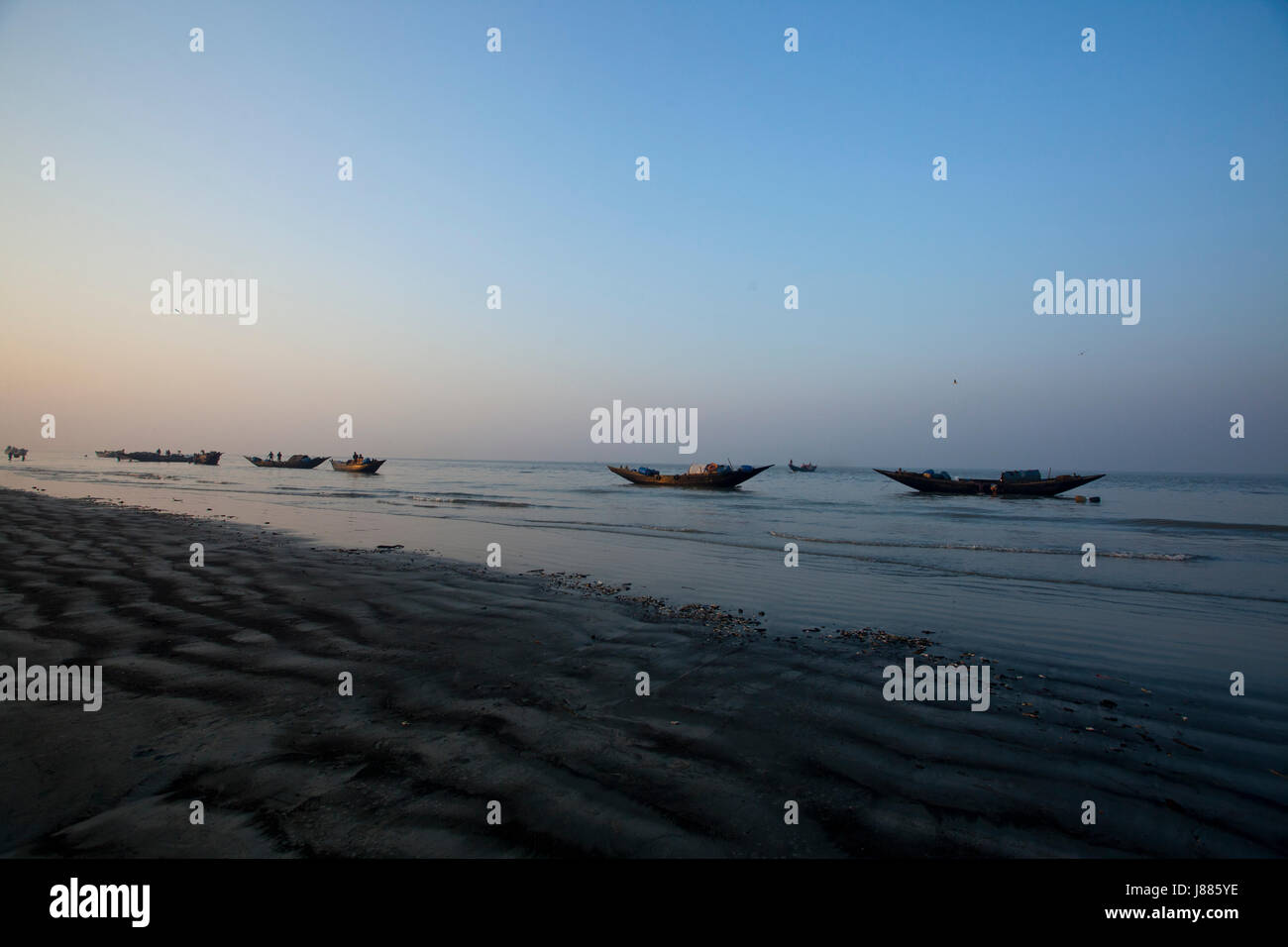 Sea beach at Dubla Island in the UNESCO World Heritage site at ...