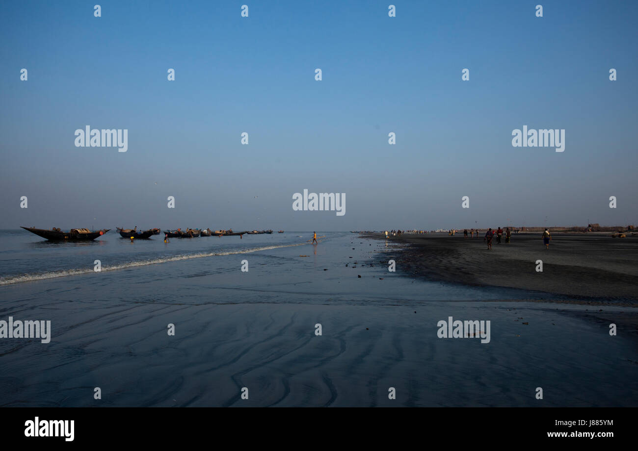 Sea beach at Dubla Island in the UNESCO World Heritage site at ...