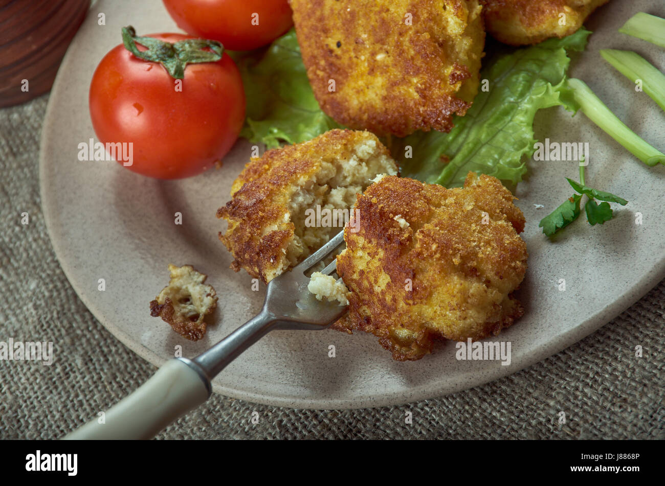 Danish Fish Balls - Fiske Frikadelle? close up Stock Photo - Alamy