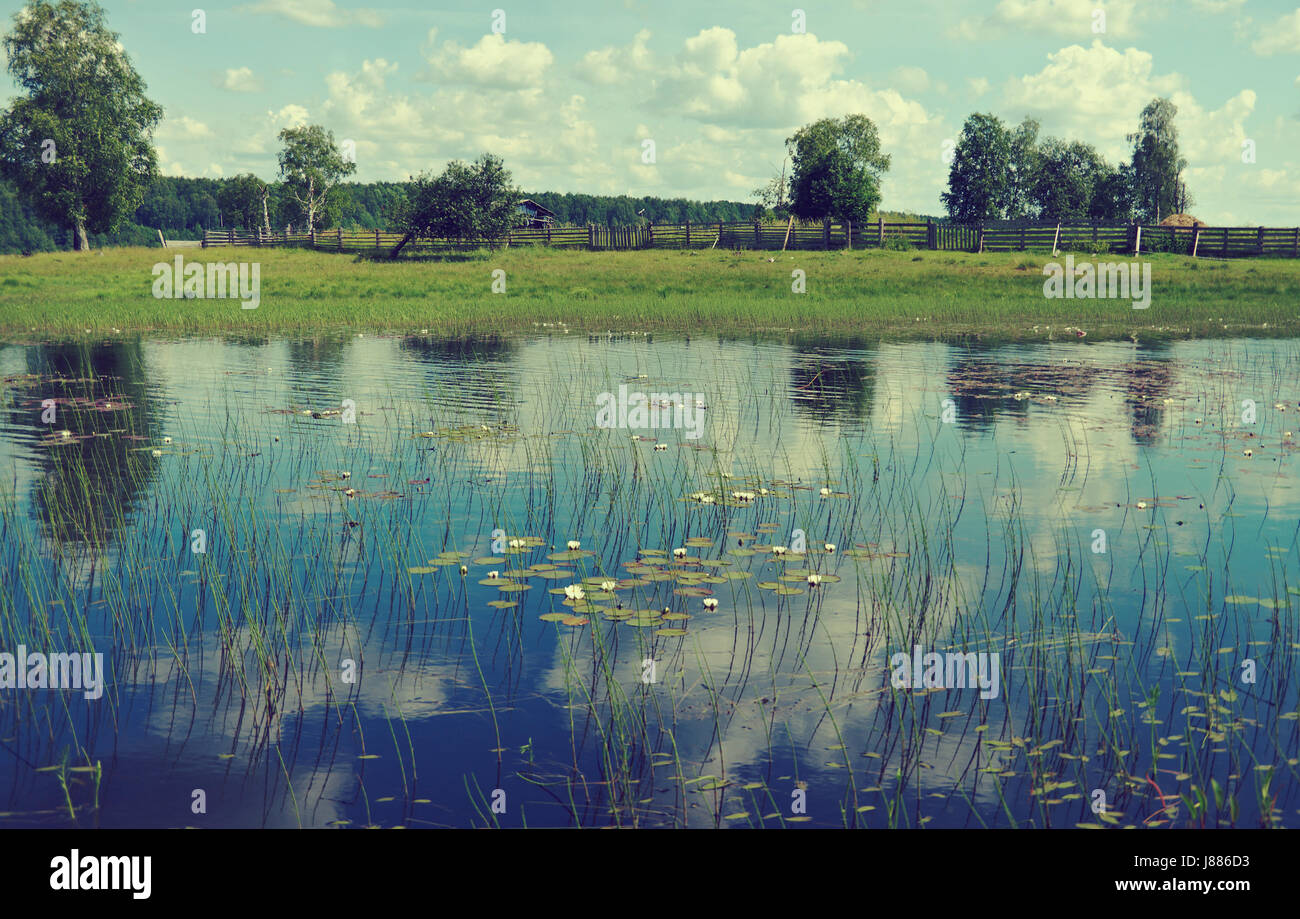 Lake Kenozero . Arkhangelsk region, Russia Stock Photo - Alamy