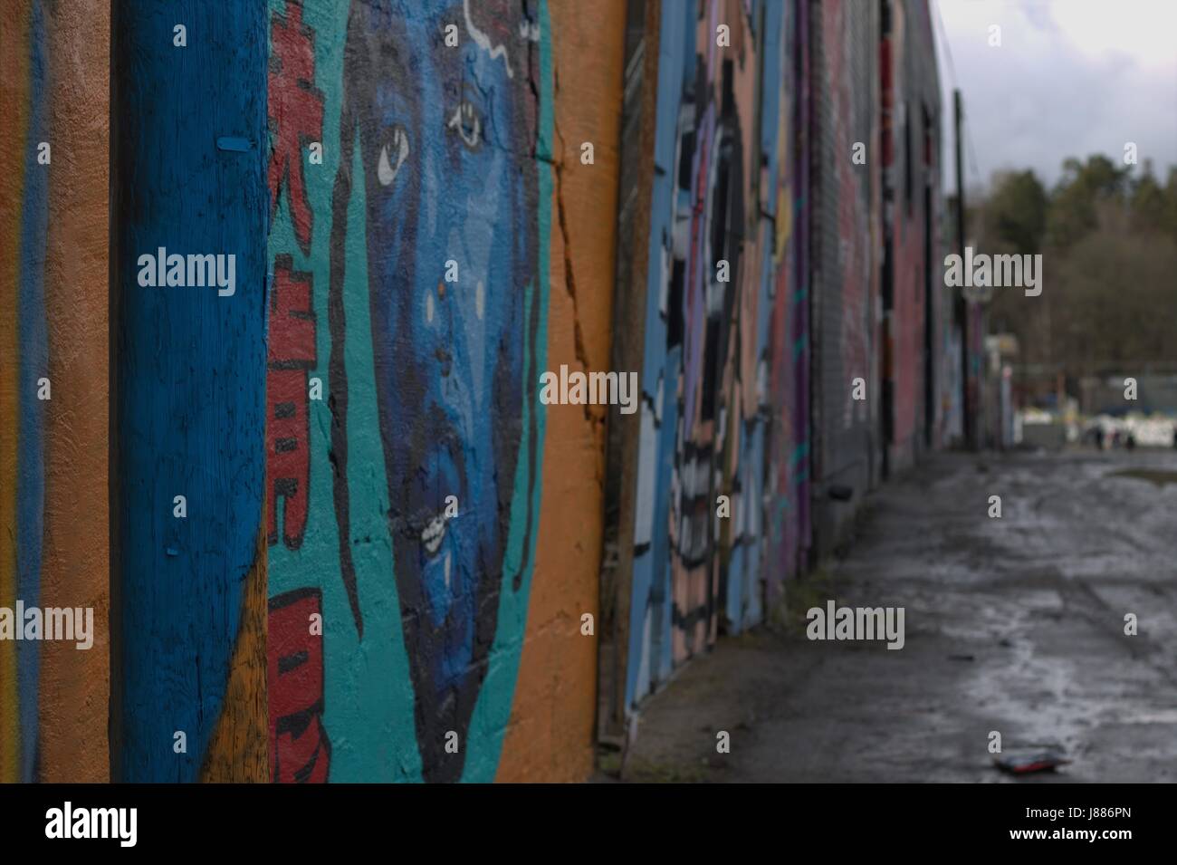 Graffiti park in Sweden Stock Photo - Alamy