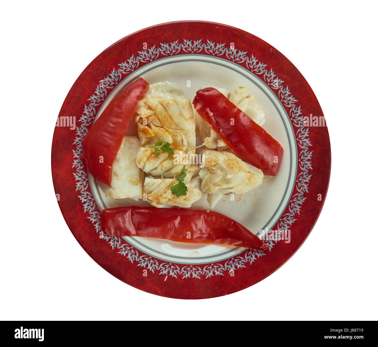 Baccala alla lucana - traditional dish from Basilicata.typical ...