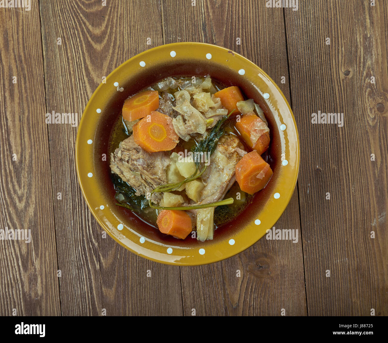 Crock Pot Rabbit Stew - French Rabbit Stew Stock Photo - Alamy