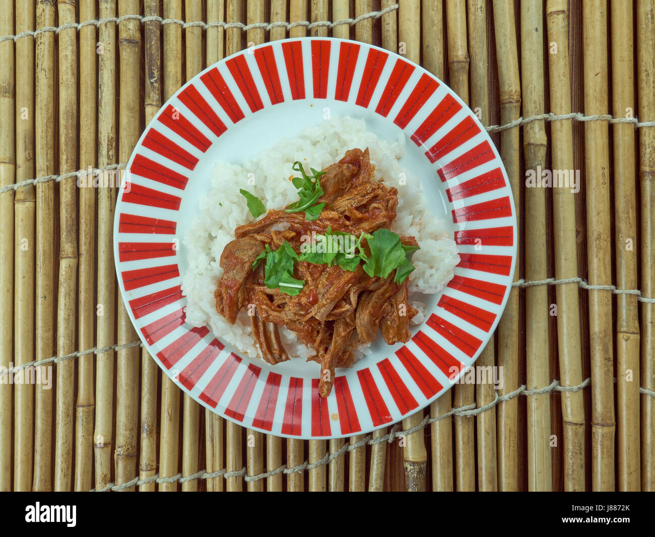 Ropa vieja - the national dishes of Cuba Stock Photo - Alamy