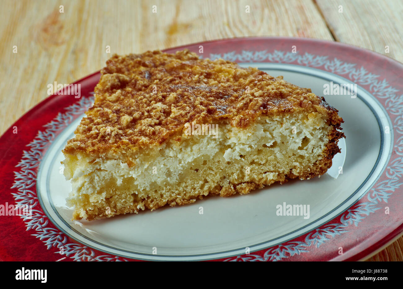 Russian cottage cheese pie. close up Stock Photo - Alamy