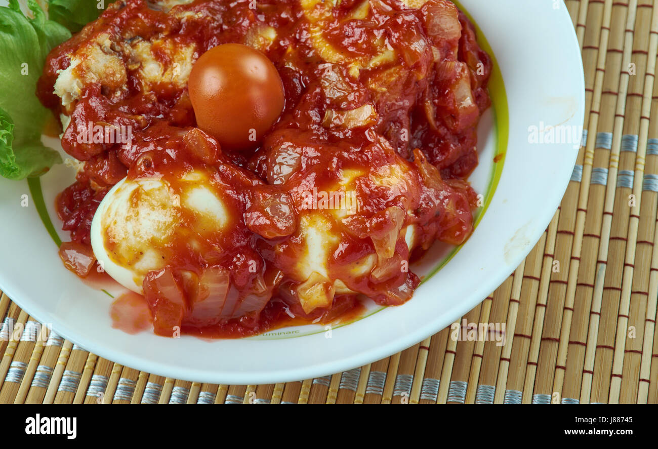 Eritrean Spicy Chicken - Tsebhi Dorho.African cuisine Stock Photo - Alamy