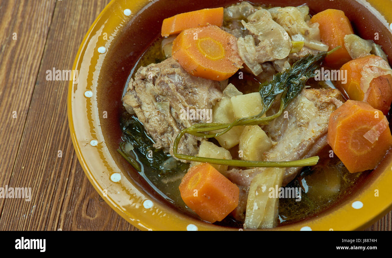 Crock Pot Rabbit Stew - French Rabbit Stew Stock Photo - Alamy