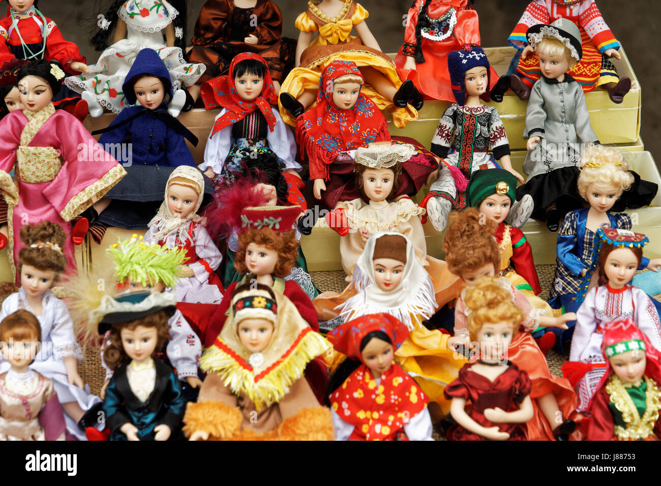 Dolls in ethnic costumes hi-res stock photography and images - Alamy