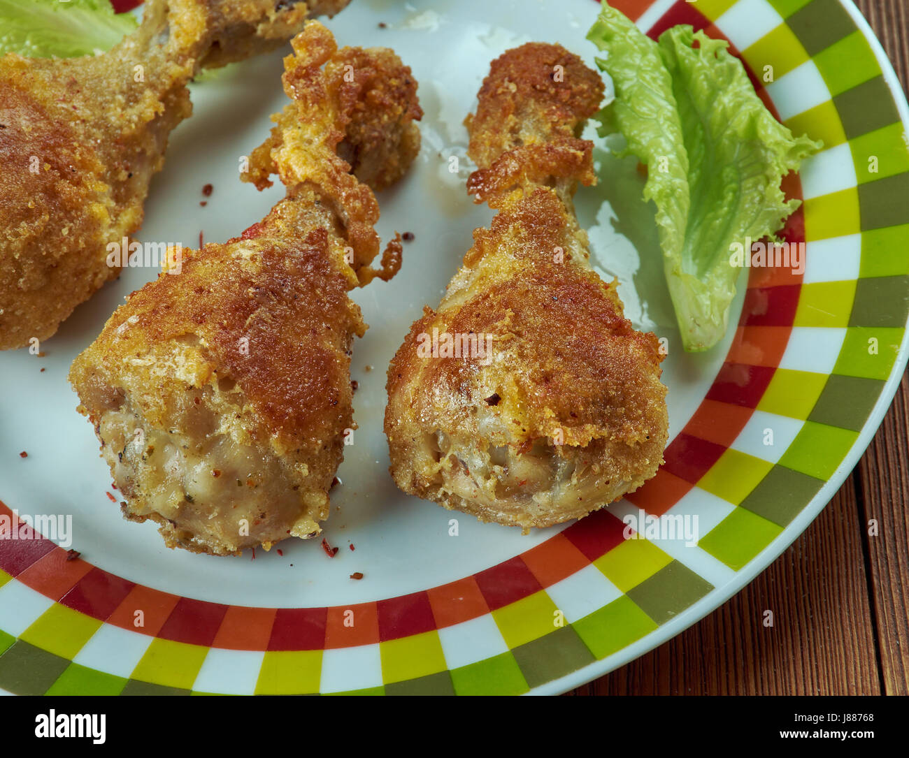 Backhendl - Wiener Crispy deep fried chicken.Viennese cuisine Stock ...