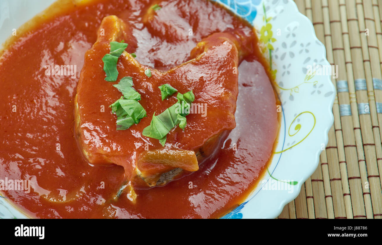 Chettinad Meen Kuzhambu - South Indian Chettinad Curry Stock Photo - Alamy