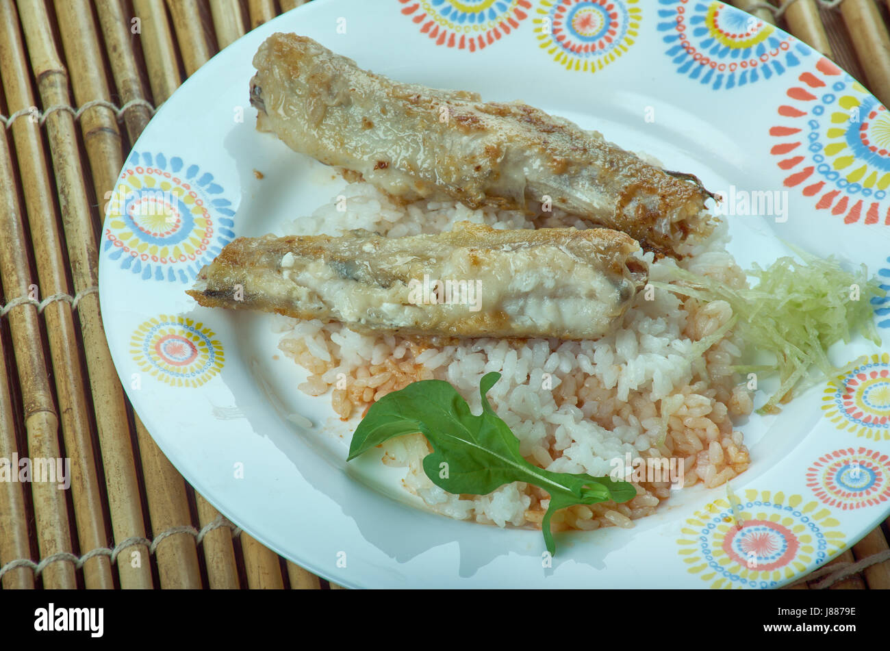 Siyyadiyeh - Lebanese Style Fish over Rice Stock Photo - Alamy