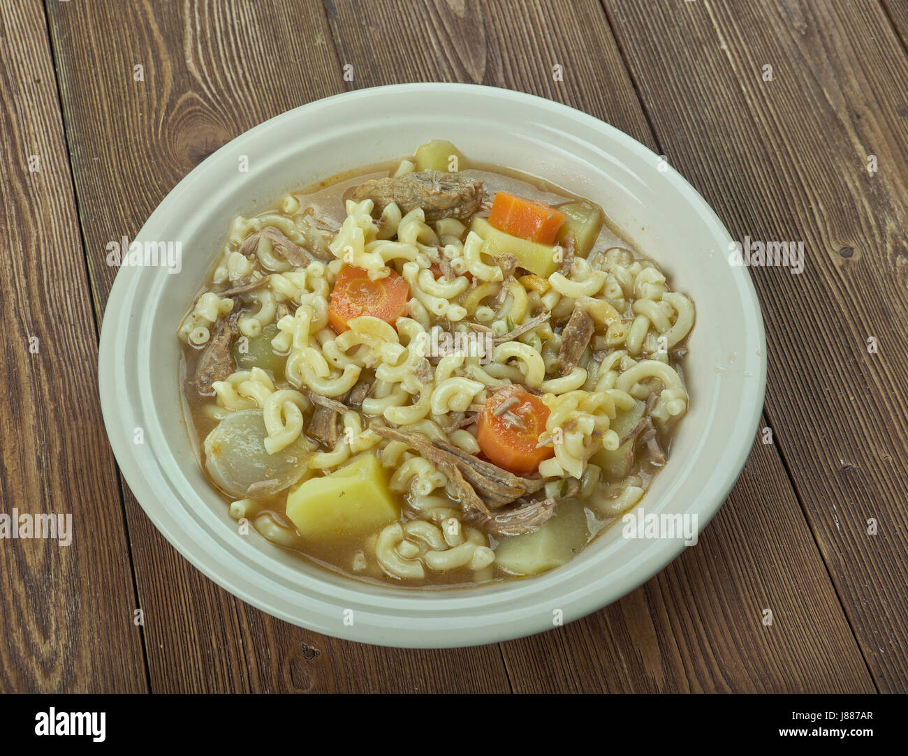 Escudella barrejada - traditional Catalan soup and stew Stock Photo - Alamy
