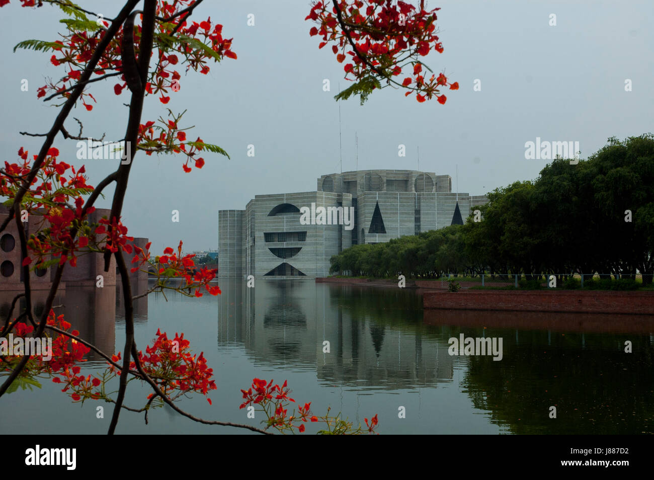 The National Assembly Building of Bangladesh or Jatiyo Sangsad Bhaban ...
