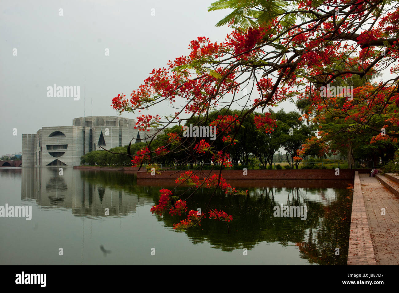 The National Assembly Building of Bangladesh or Jatiyo Sangsad Bhaban ...