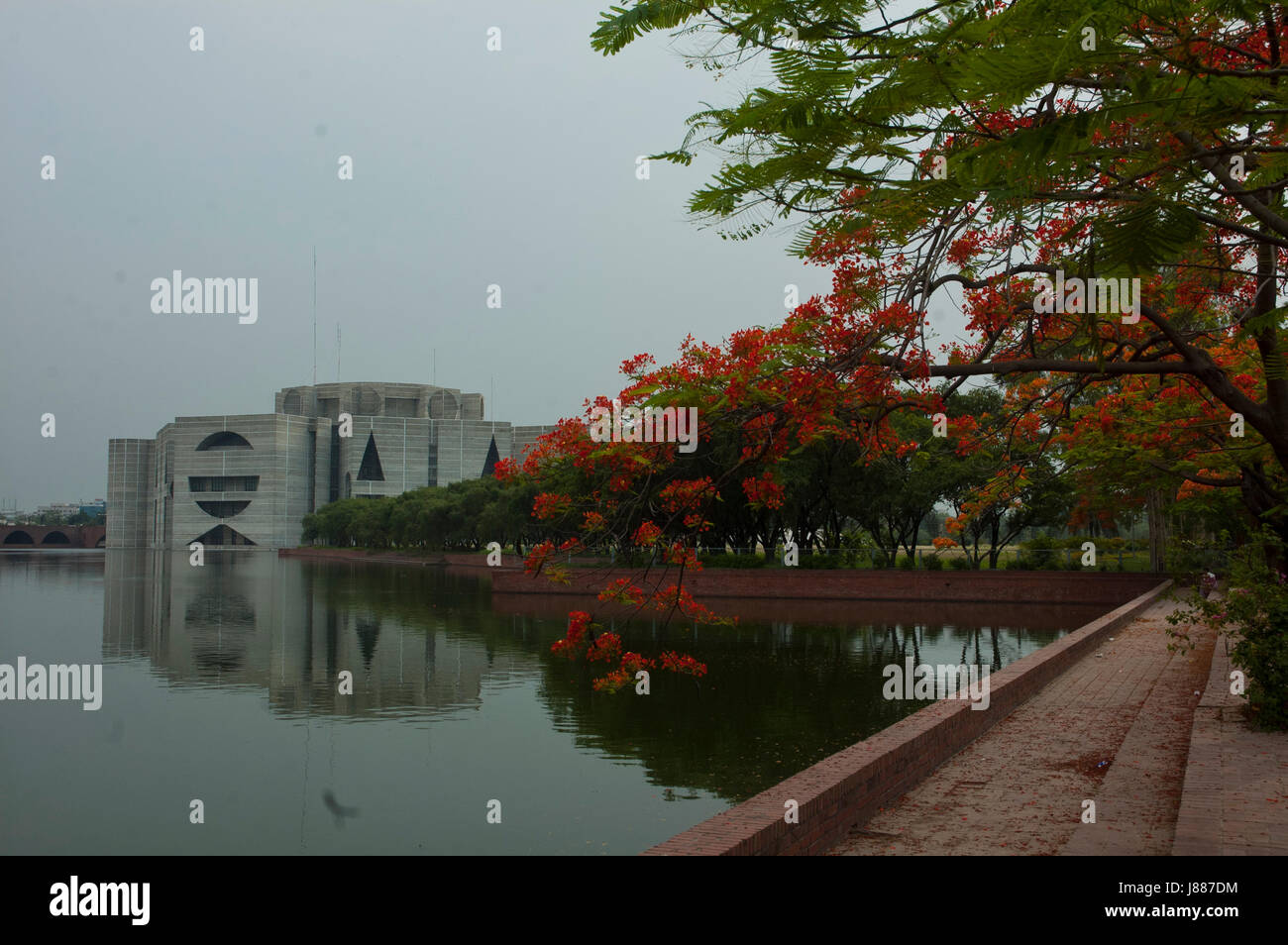 The National Assembly Building of Bangladesh or Jatiyo Sangsad Bhaban ...