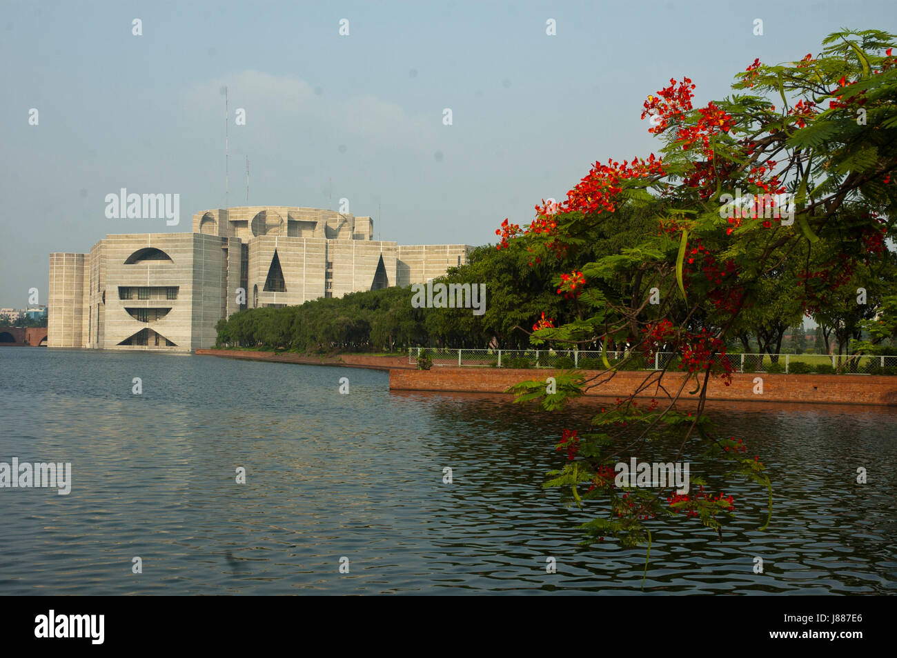 The National Assembly Building of Bangladesh or Jatiyo Sangsad Bhaban ...