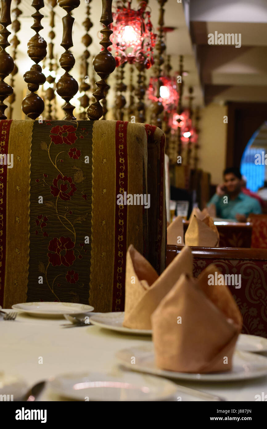 Indian restaurant table setting hi-res stock photography and images - Alamy