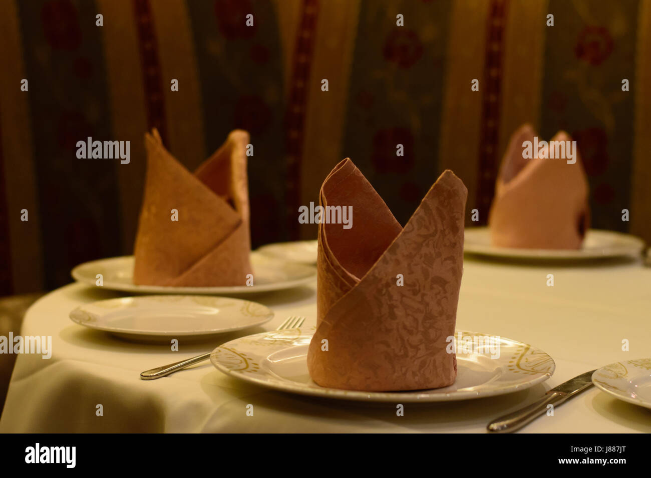 Indian restaurant table setting hi-res stock photography and images - Alamy