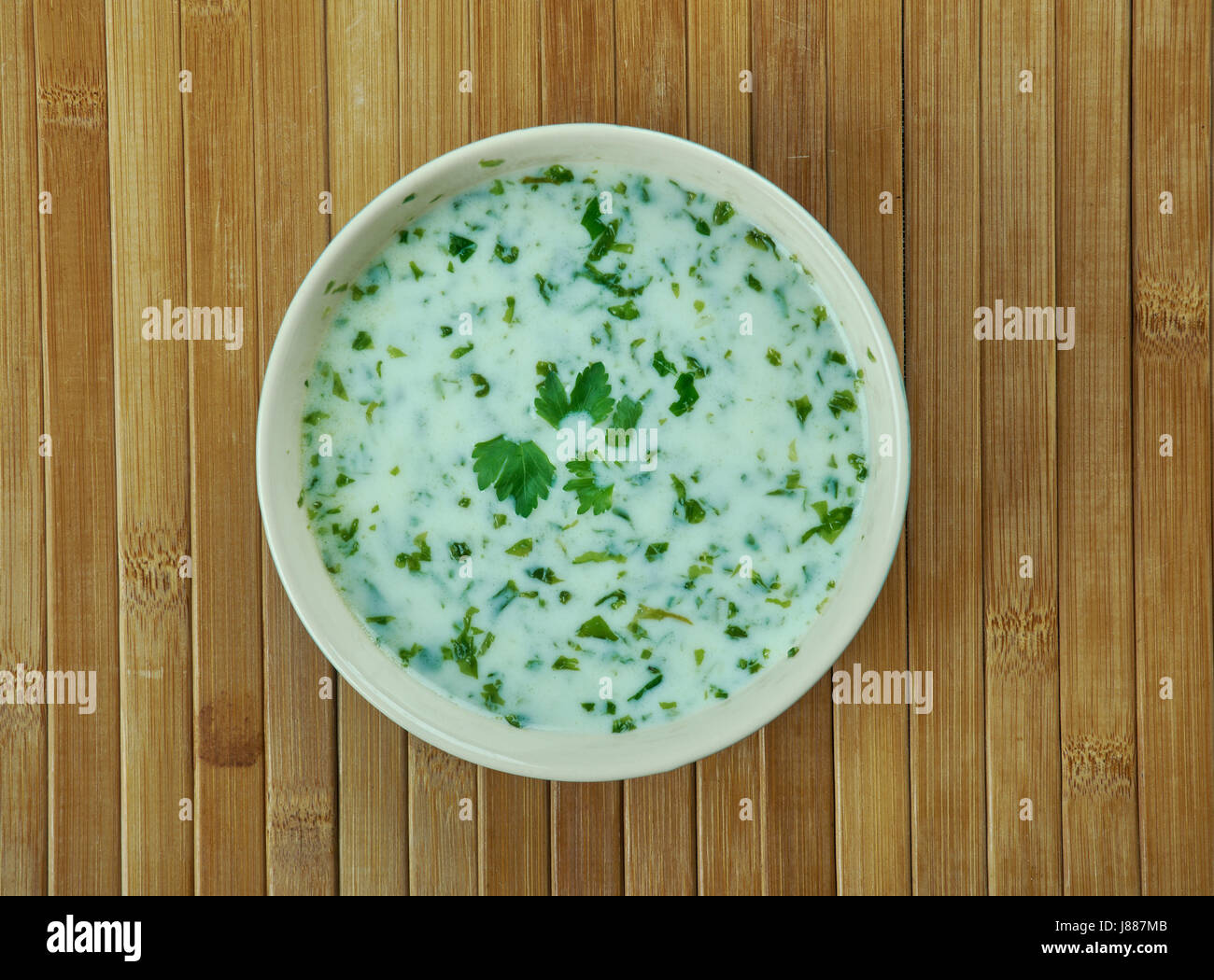 Ash-e doogh - yogurt soup from the Azeri-region of Northwest Iran Stock ...