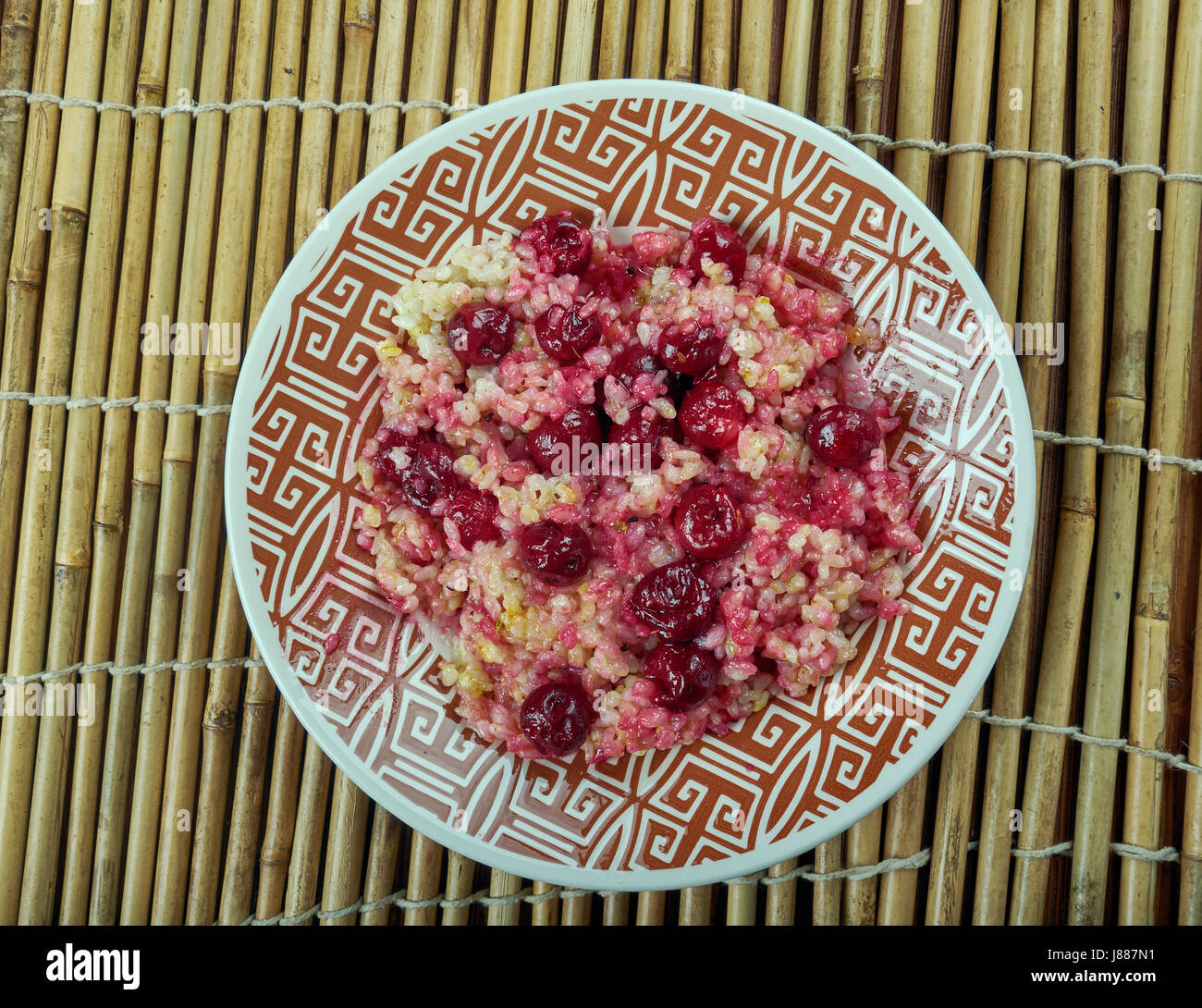 Albalu polow - Persian Rice with Sour Cherries Stock Photo - Alamy