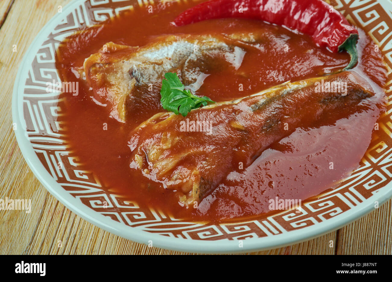 Kerala-style fish curry - Meen Curry Stock Photo - Alamy