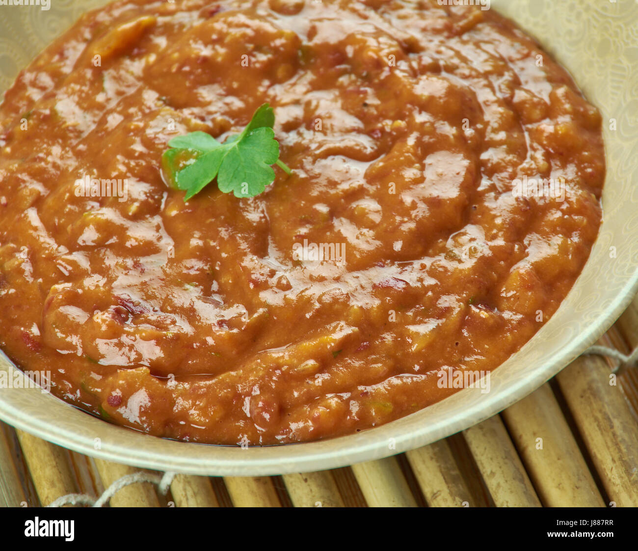 Ful medames - dish of cooked fava beans served with vegetable oil ...