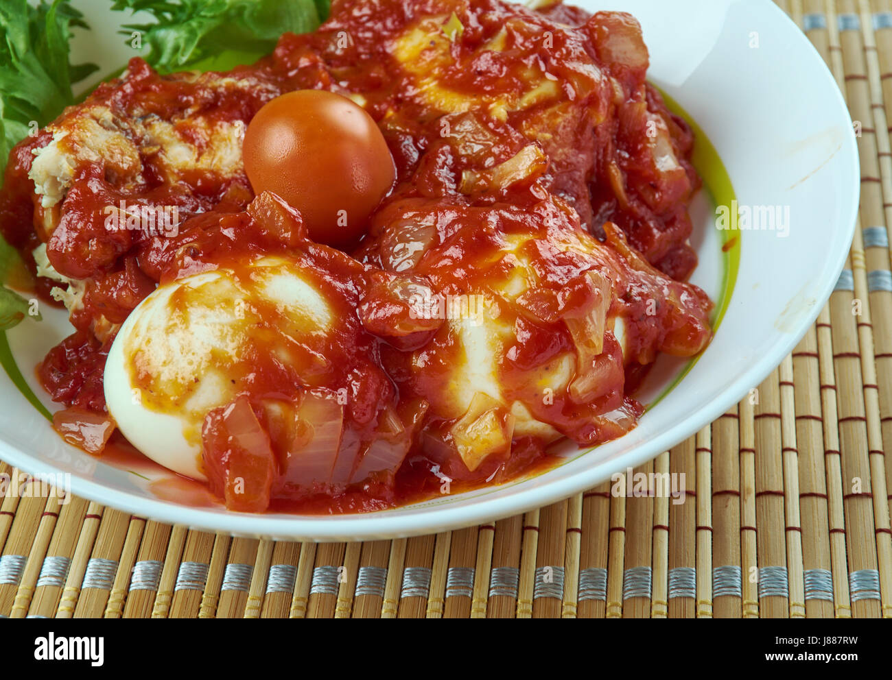 Eritrean Spicy Chicken - Tsebhi Dorho.African cuisine Stock Photo - Alamy