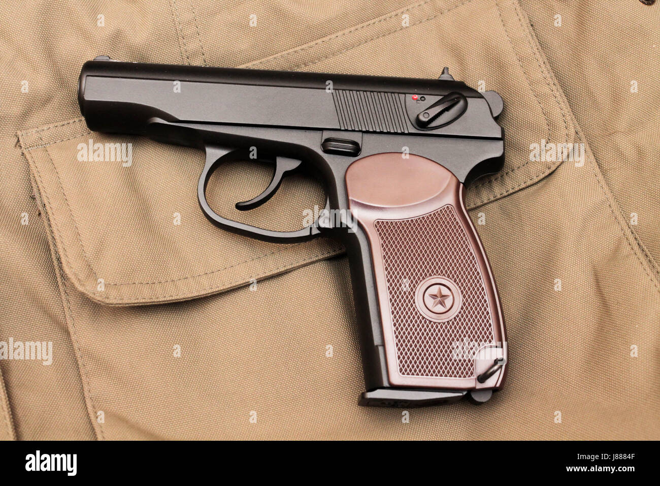 The Makarov pistol. A classic pistol. Back side Stock Photo - Alamy