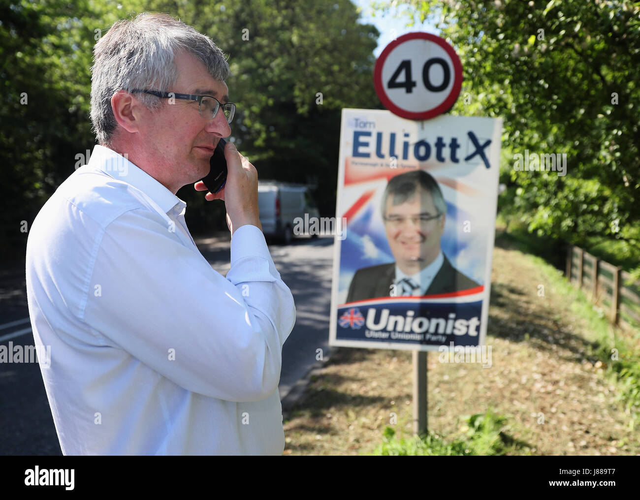 UUP candidate for Fermanagh and South Tyrone Tom Elliott on the ...