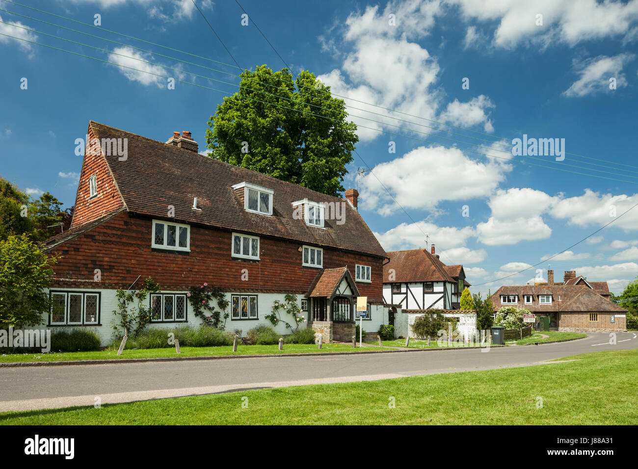 Spring afternoon in Horsted Keynes, West Sussex, England Stock Photo ...