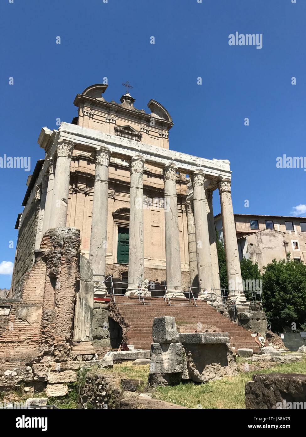 Ruins of Roman Fori Imperiali - Imperial Forum in Rome Stock Photo - Alamy